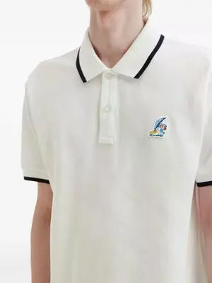 CHOCOOLATE Trimmed Embroidered Polo Shirt