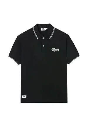 CHOCOOLATE Logo-detail Cotton Polo Shirt - Black