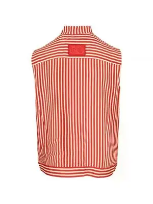HUI HUI Lorenzo Striped Knotted Top