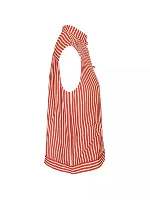 HUI HUI Lorenzo Striped Knotted Top