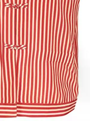 HUI HUI Lorenzo Striped Knotted Top