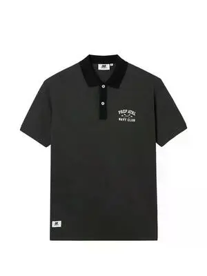 CHOCOOLATE Contrast Collar Logo-detail Polo Shirt