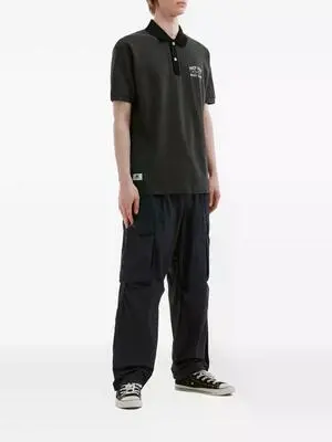 CHOCOOLATE Contrast Collar Logo-detail Polo Shirt