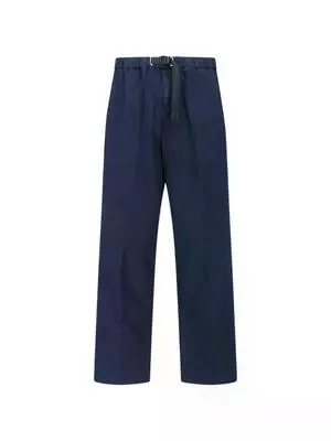WHITE SAND Belted Trousers
