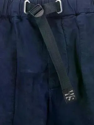 WHITE SAND Belted Trousers