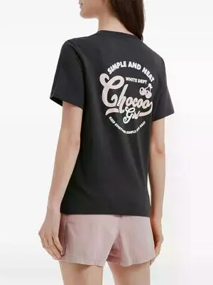 CHOCOOLATE Graphic Crewneck T-shirt - Grey