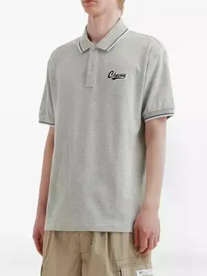 CHOCOOLATE Piped Embroidered Polo Shirt - Grey