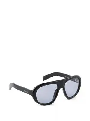 Prada Oversized Pilot Sunglasses - Black