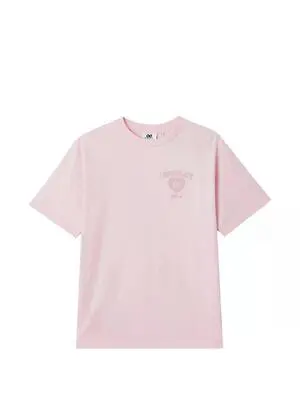 CHOCOOLATE Heart-detail Logo-print T-shirt - Pink