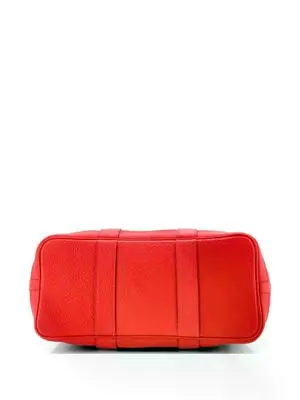 Hermès Garden Party 30 Tote Bag Toile And Leather - Red