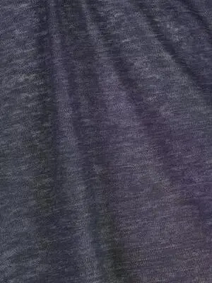 Zegna Notched Linen T-shirt - Blue