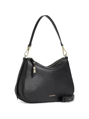 COCCINELLE Nory Small Zip Leather Shoulder Bag - Black
