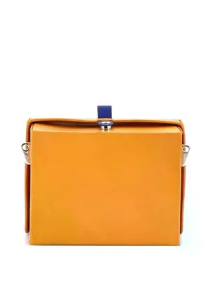 LOUIS VUITTON Shopper Clutch Leather Crossbody Bag - Blue