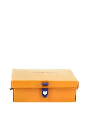 LOUIS VUITTON Shopper Clutch Leather Crossbody Bag - Blue