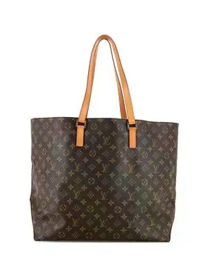 LOUIS VUITTON Cabas Alto Monogram Canvas Tote Bag - Brown