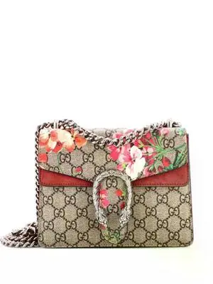 Gucci Dionysus Blooms Print Gg Coated Canvas Mini Shoulder Bag - Brown