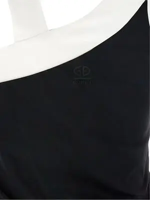Goldbergh Sierra Asymmetrical Tank Top - Black