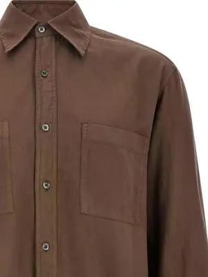 CELLAR DOOR Paul Cotton Shirt - Brown