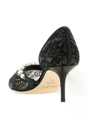 JIMMY CHOO Aurelie 65mm Lace Pumps - Black