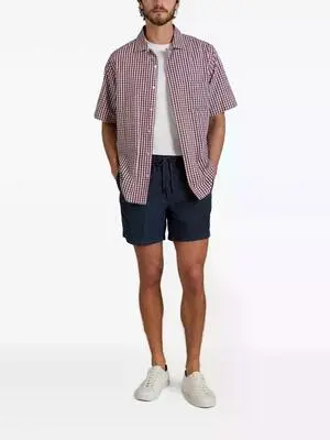 SLOWEAR Corduroy Drawstring Shorts - Blue