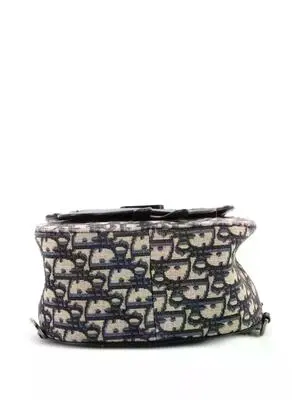 Dior Saddle Oblique Canvas Mini Backpack - Blue