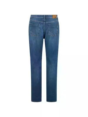 SLOWEAR Paneled Pocket Jeans - Blue