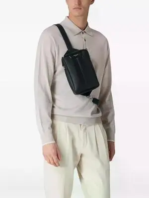 SERAPIAN Logo-detail Messenger Bag