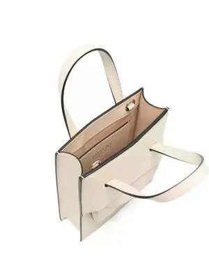 HIDESINS Mini Flap-fastening Tote Bag - Neutrals