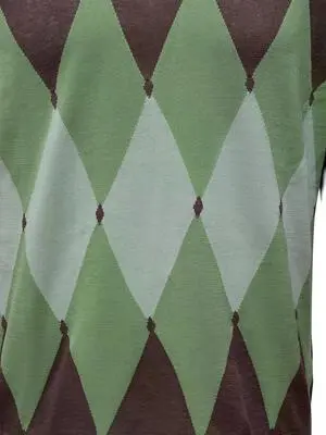 BALLANTYNE Argyle-pattern Polo Shirt