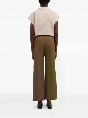 Aspesi Elasticated Cotton Trousers - Green