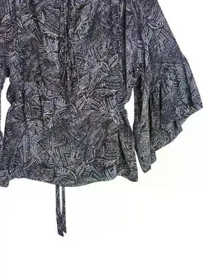 Isabel Marant Étoile Tekia Graphic-print Blouse - Blue