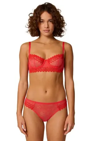 Simone Perele Radieuse Underwire Demi Bra - Flamingo