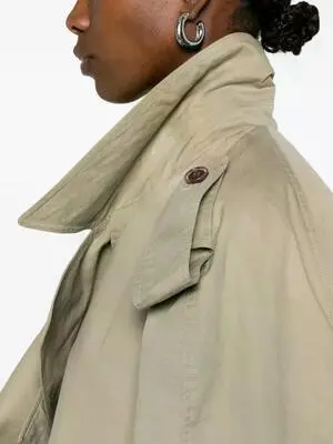 LA PISCINE Belted Epaulettes Jacket