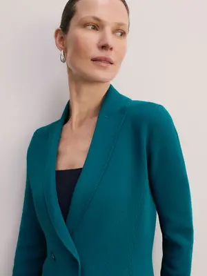 The Fold Somerton Sculpt Knit Blazer