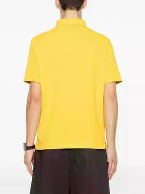 Isaia Embroidered-detail Polo Shirt - Yellow