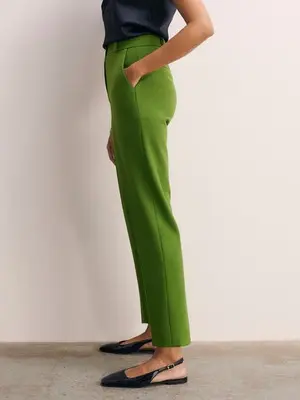 The Fold Tavira Sculpt Crepe Pants - Green