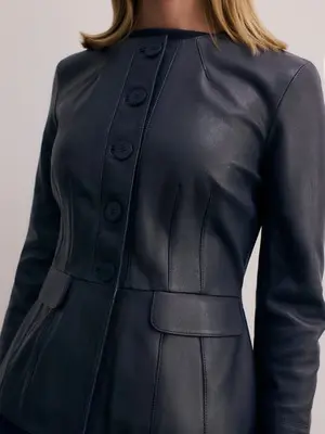 The Fold Ginevra Leather Jacket