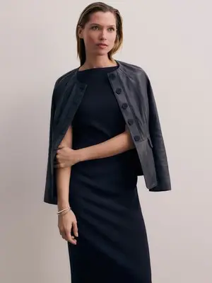 The Fold Ginevra Leather Jacket