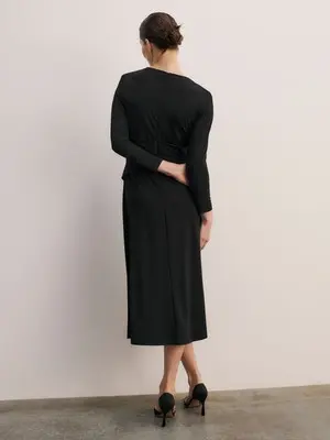The Fold Auletta Jersey Midi Dress