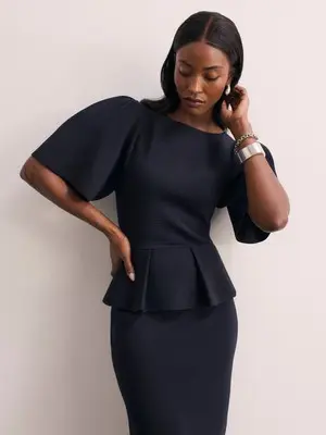 The Fold Nocara Sculpt Knit Dress
