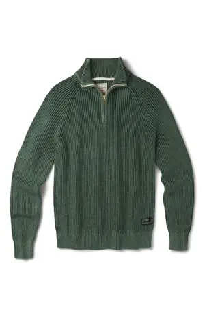 AUBIN Martin Zip Neck Long Sleeve Jumper