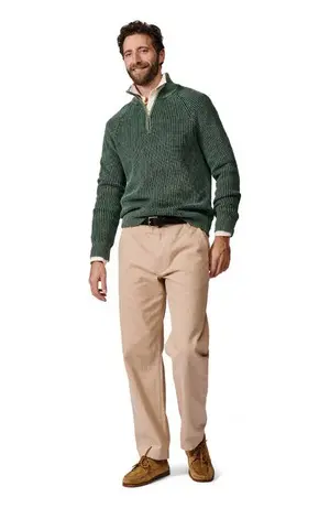 AUBIN Martin Zip Neck Long Sleeve Jumper