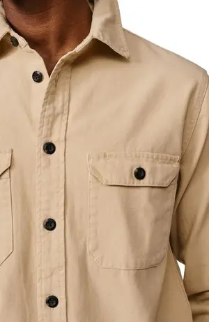 AUBIN Henderson Canvas Relaxed Fit Overshirt