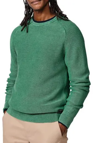 AUBIN Saxilby Tuck Stitch Crew Neck Jumper