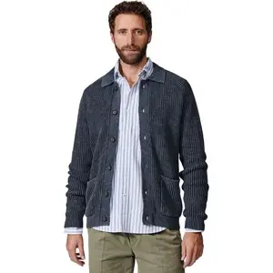 AUBIN Martin Long Sleeve Collared Cardigan