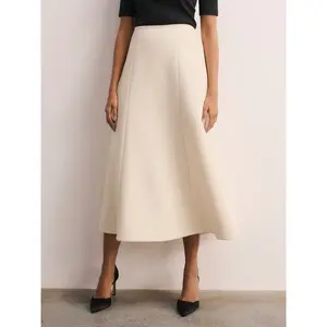 The Fold Ellingham High Waisted A-line Midi Skirt