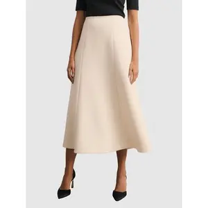 The Fold Ellingham High Waisted A-line Midi Skirt