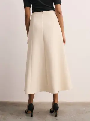 The Fold Ellingham High Waisted A-line Midi Skirt