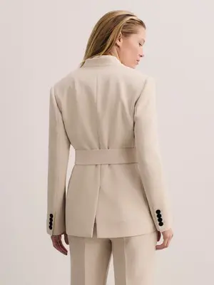 The Fold Selsey Doppio Crepe Blazer
