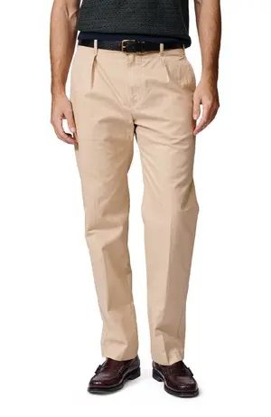 AUBIN Mareham Relaxed Fit Suit Trousers - Sand